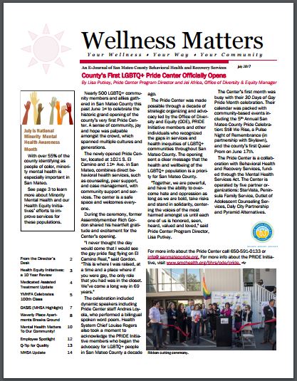 Wellness Matters – July issue | Behavioral Health & Recovery Services Blog