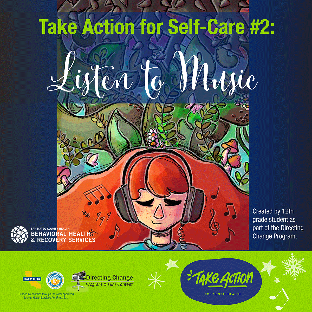 Take Action for Self-Care Challenge #2: Listen to music. | Behavioral ...