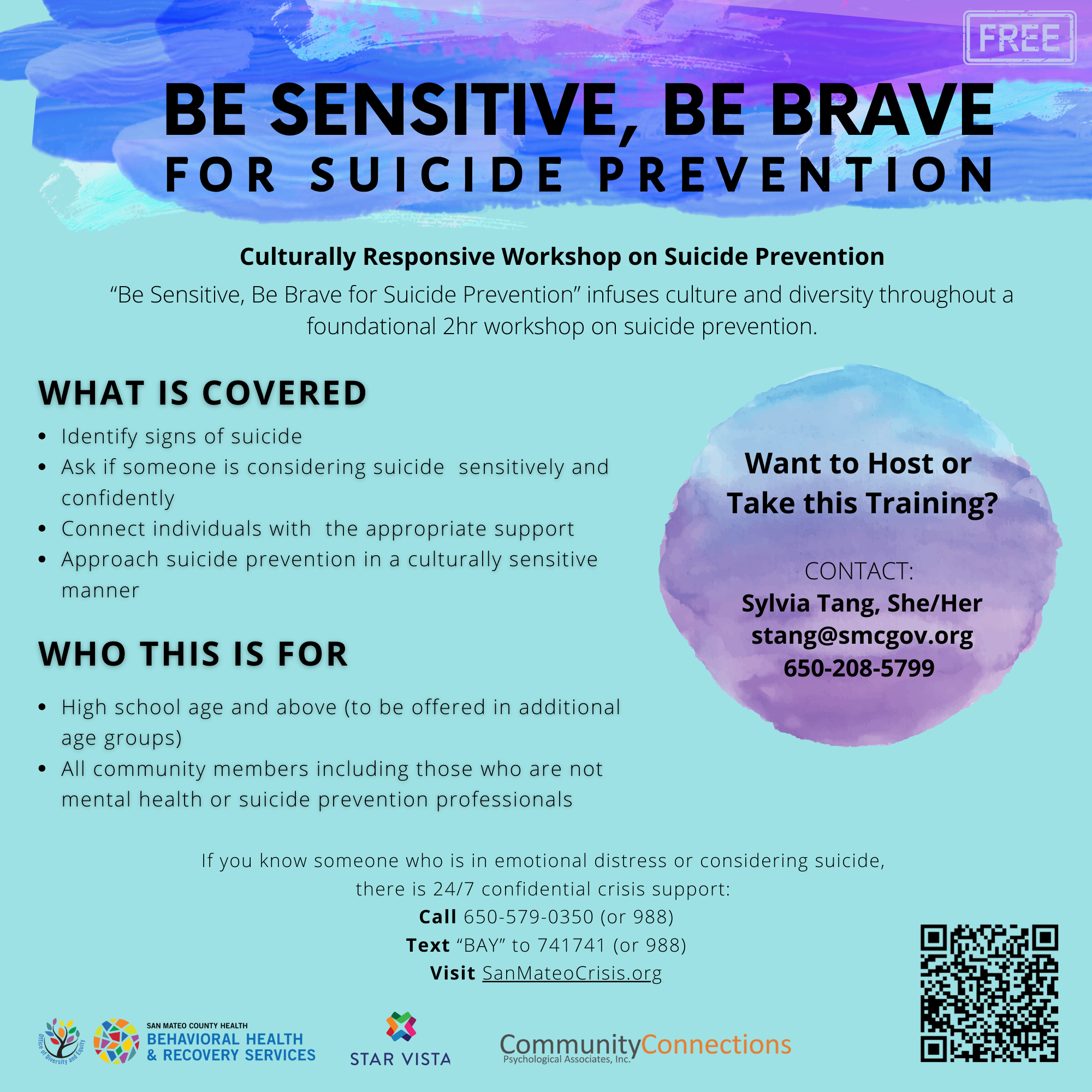 Take a Be Sensitive, Be Brave Training this Suicide Prevention Month # ...