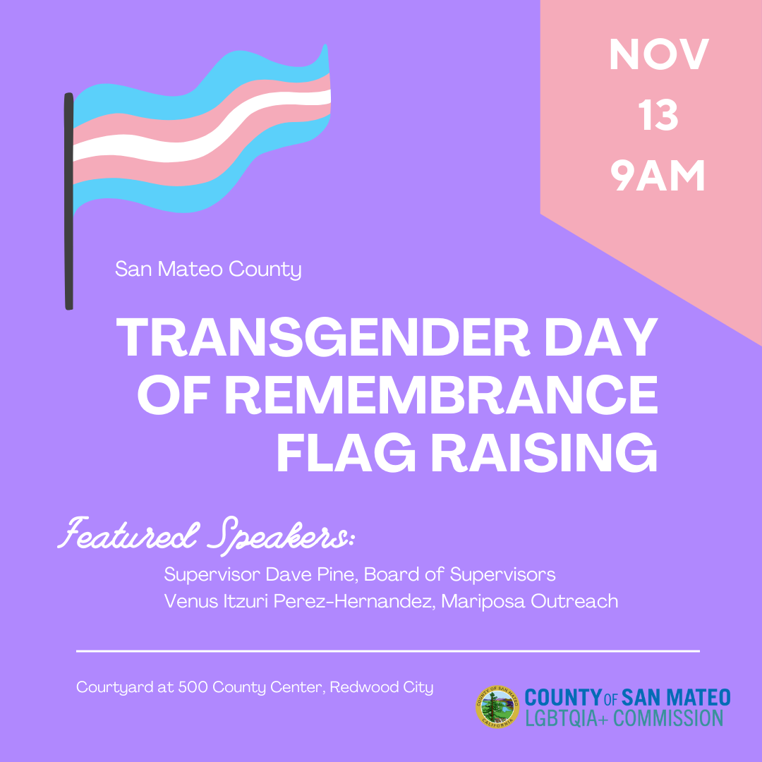 11/13 – 2024 Transgender Day of Remembrance Flag Raising | Behavioral ...